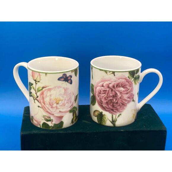 Spode | Dining | Spode Home Pair Of Rose Floral Mugs Portmeirion Group ...